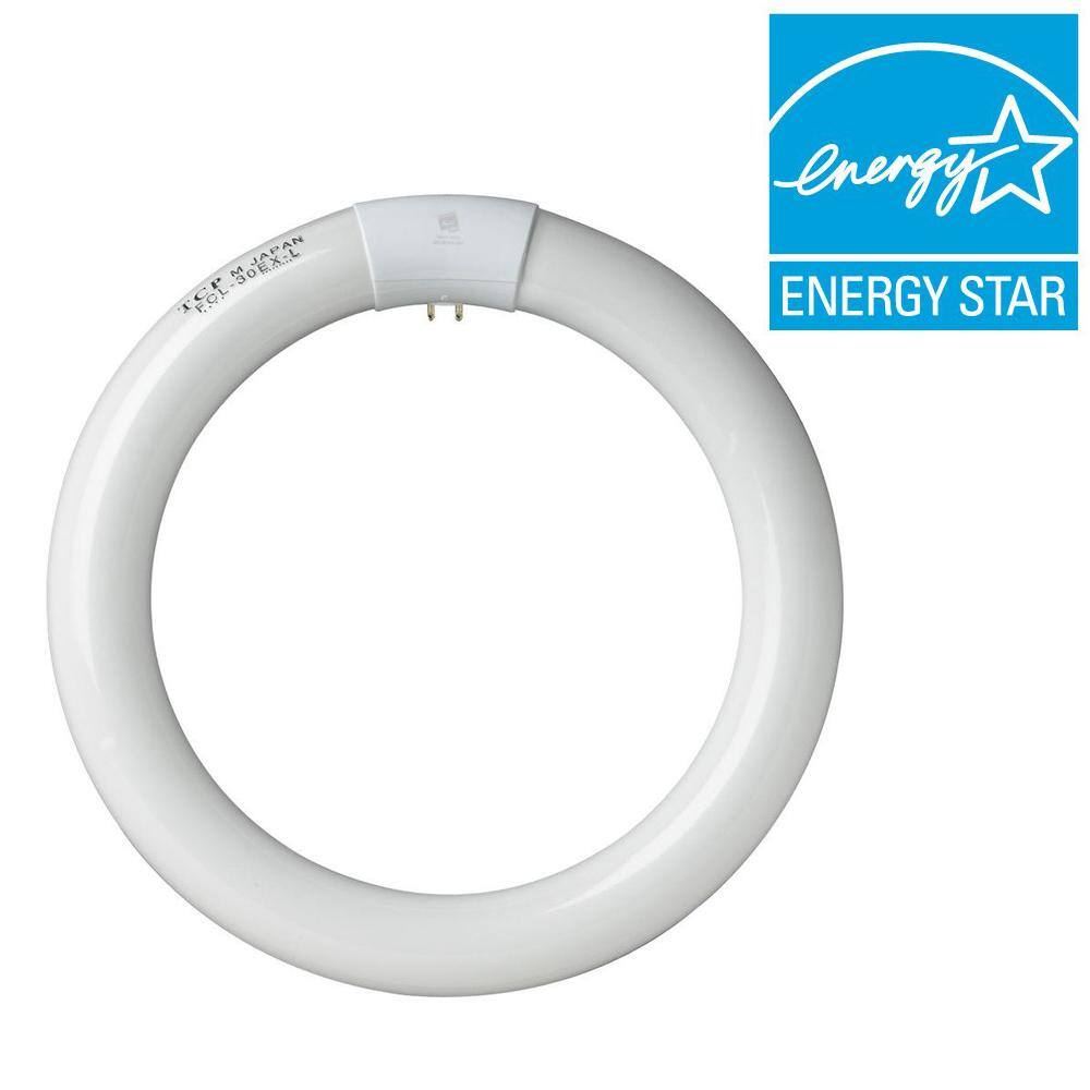 EcoSmart 120-Watt Equivalent T9 Circline CFL Light Bulb, Soft White 32030 - The Home Depot