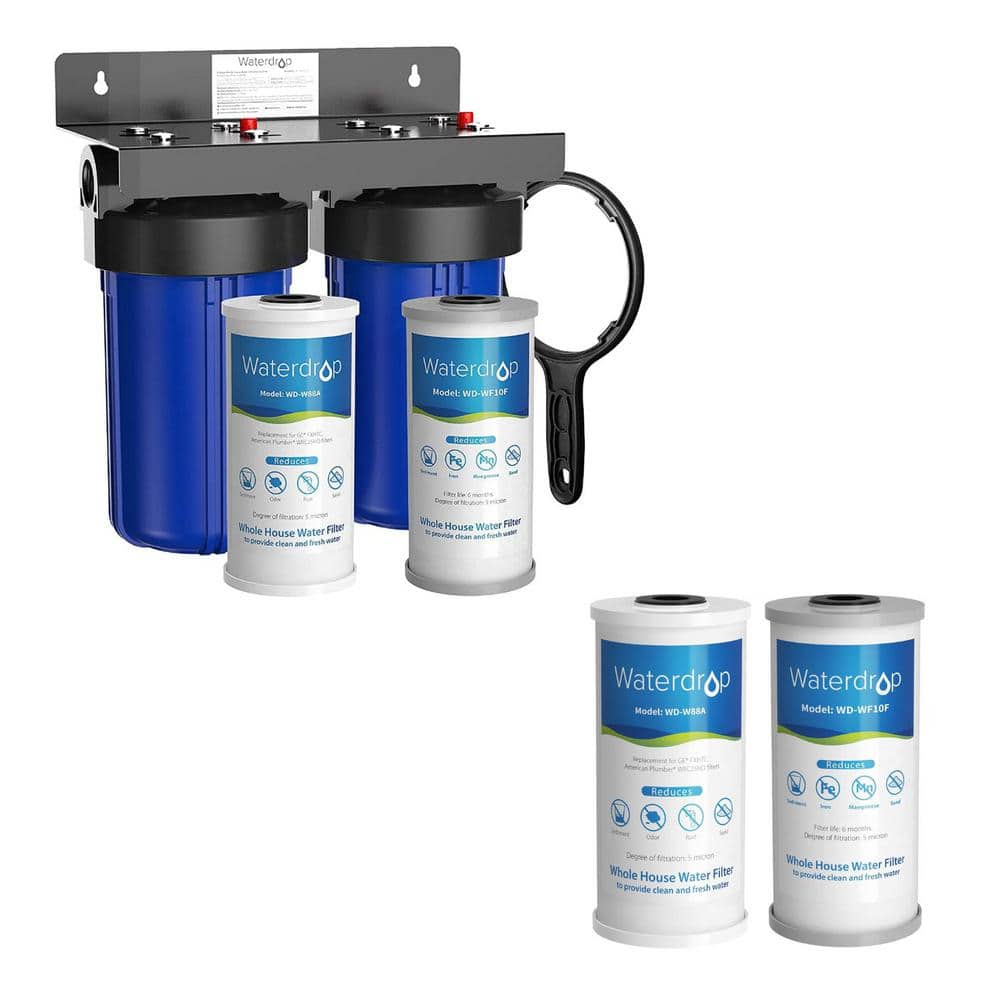 Waterdrop Whole House Water Filter System, Reduce Iron and Manganese ...