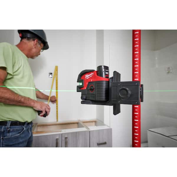 Milwaukee 12 ft. Telescoping Laser Level Pole 48-35-1511 - The Home Depot