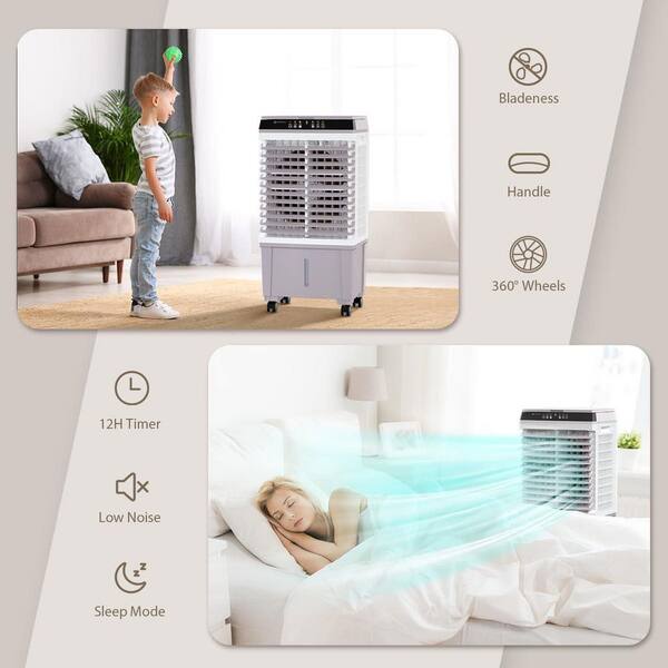 Nordic Hygge 1800 СFM 3-Speed Portable Evaporative Air Cooler Fan ...