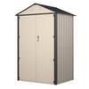 6 ft. W x 4 ft. D Yellow Outdoor Metal Storage Shed Garden Tool House ...