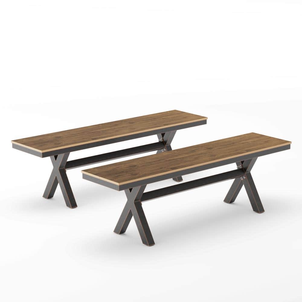 Reviews for LUE BONA 60 in.Alu Recycled Plastic Wood Outdoor Patio ...