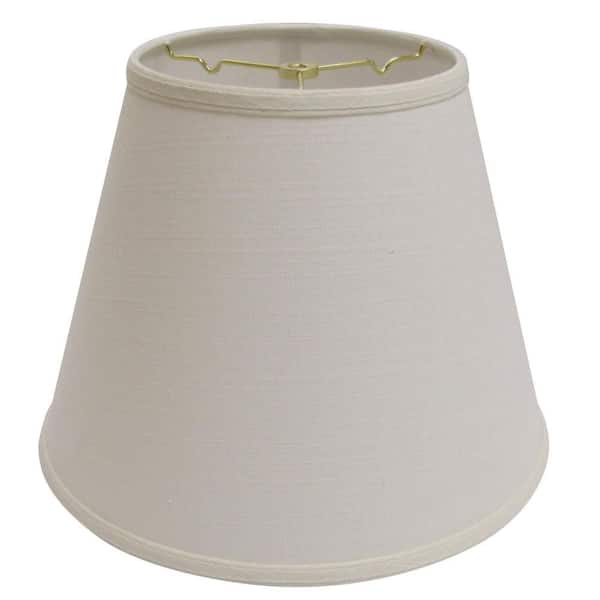 TOBILI 11 in. White Linen Drum Lamp Shade with Washer Fitter B075101337 ...