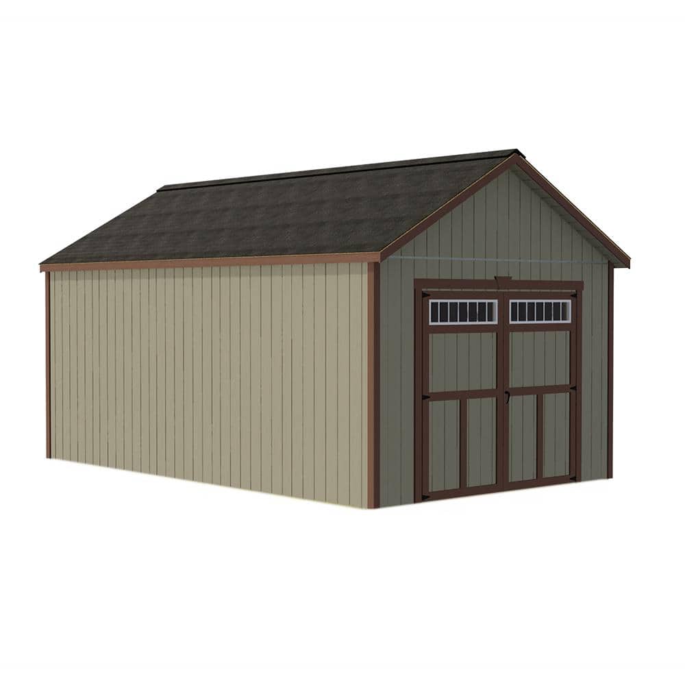 Best Barns Tailored Titan 12 ft. x 20 ft. Wood Garage Kit with Classic ...