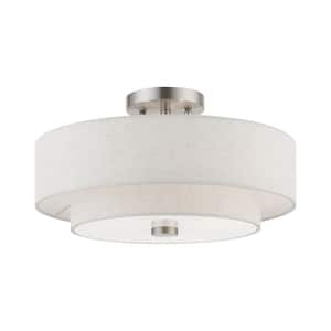 Robert Stevenson Lighting Harrison -1-Light Black and Brushed Nickel ...