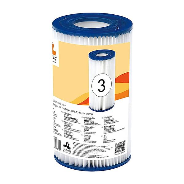 4.17 in. x 8 in. Filter Cartridge Replacement Part, Blue JL-290589 ...
