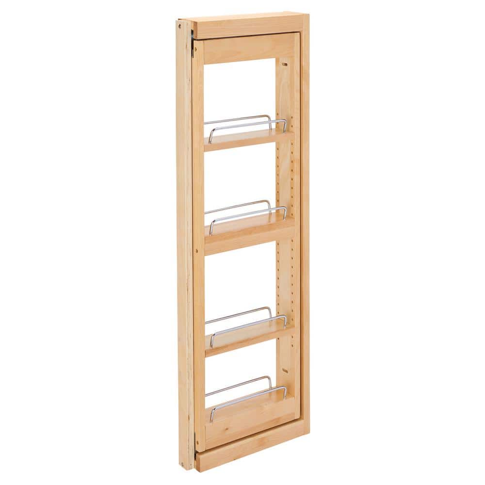 Rev-A-Shelf Natural Maple 3 in. Pull Out Wall Filler w/Soft-Close, 36 ...