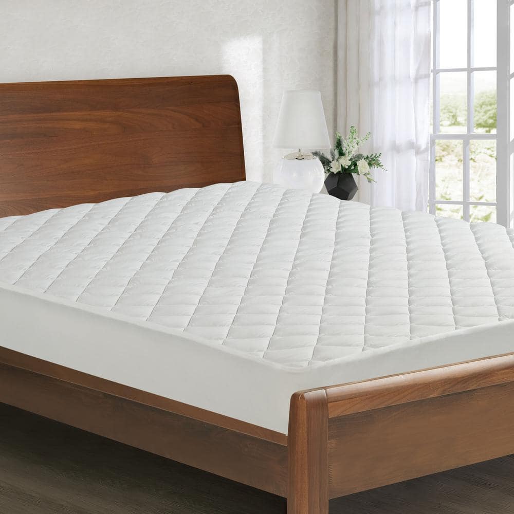 ALL-IN-ONE All Season Medium Standard Polyester Queen Mattress Pad ...