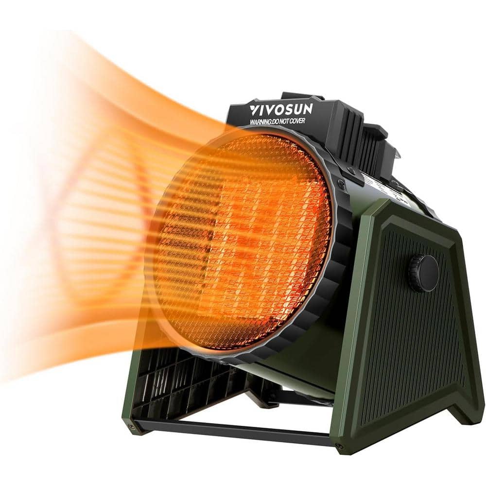 VIVOSUN 1500-Watt/750-Watt 9 in. Electric Portable Ceramic Space Heater ...