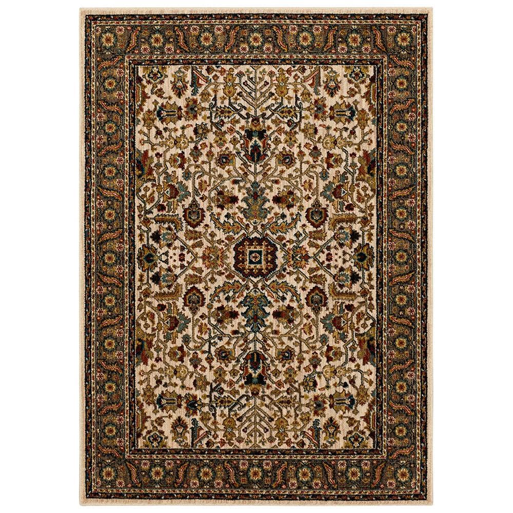 Home Decorators Collection Mariah Vanilla 4 ft. x 6 ft. Area Rug 670382 ...