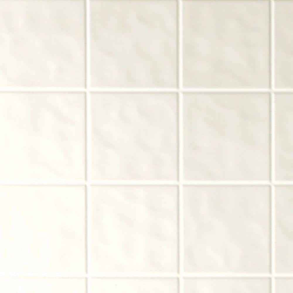 Eucatex 1/8 in. x 48 in. x 96 in. Tone White Tileboard Wall Panel ...