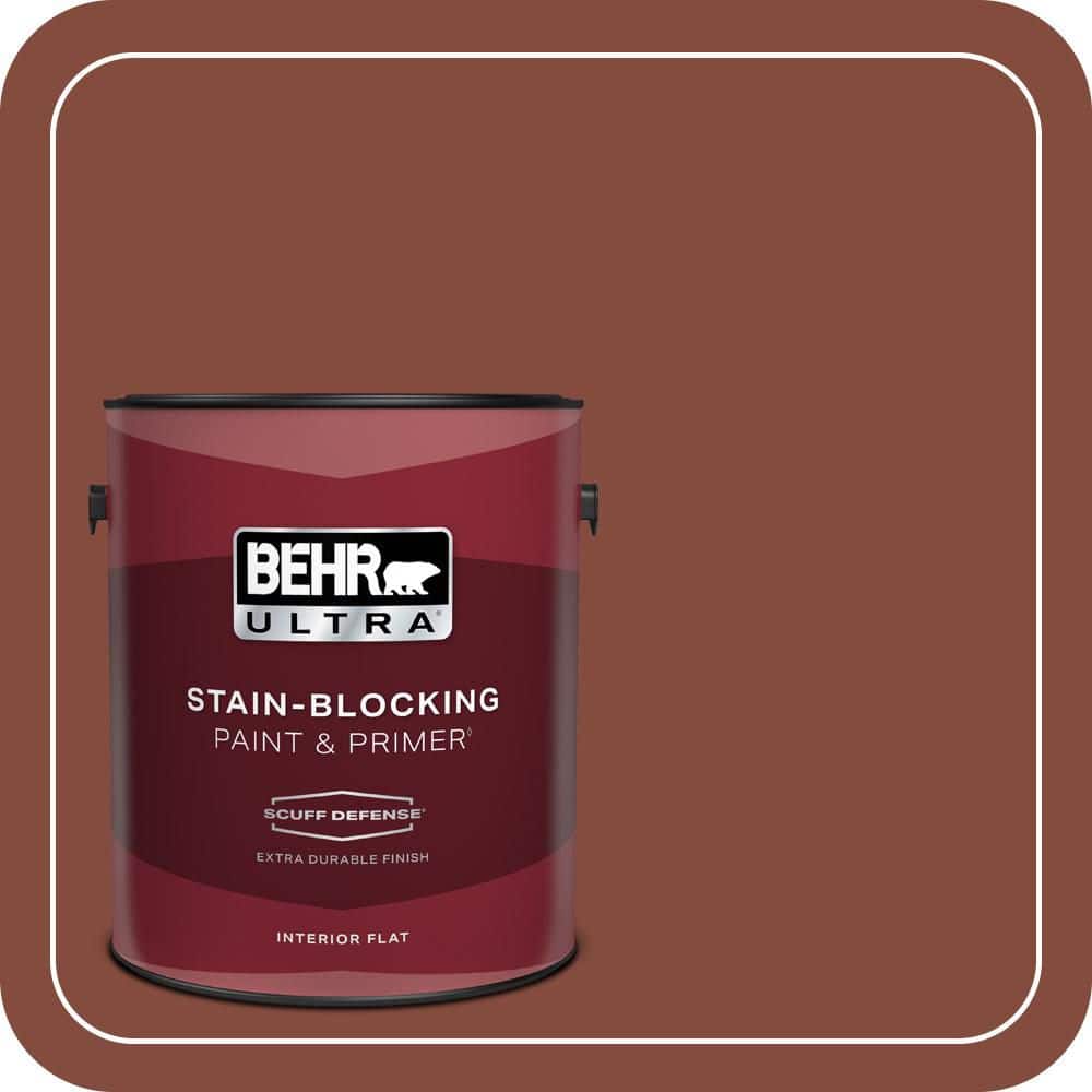 BEHR ULTRA 1 gal. #S160-7 Red Chipotle Extra Durable Flat Interior ...