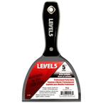Level 5 8 in. Blue Steel Big Back Taping Knife with Soft Grip Handle 5-180