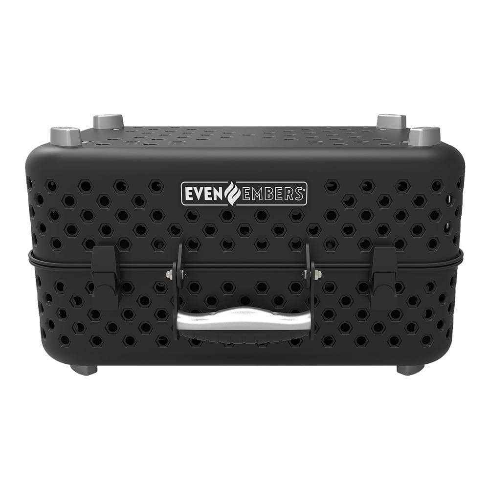 Even Embers Portable Charcoal Grill in Black CHR5000AS - The Home Depot