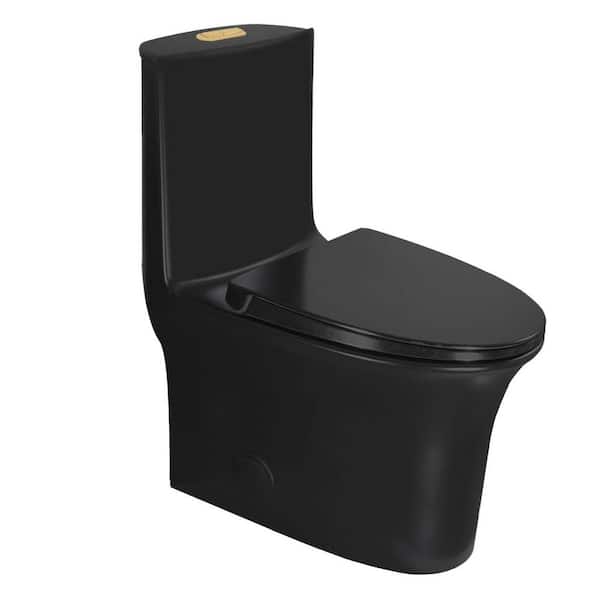 Yingze Standard Height One-Piece 1.1/1.6 GPF Dual Flush Elongated ...