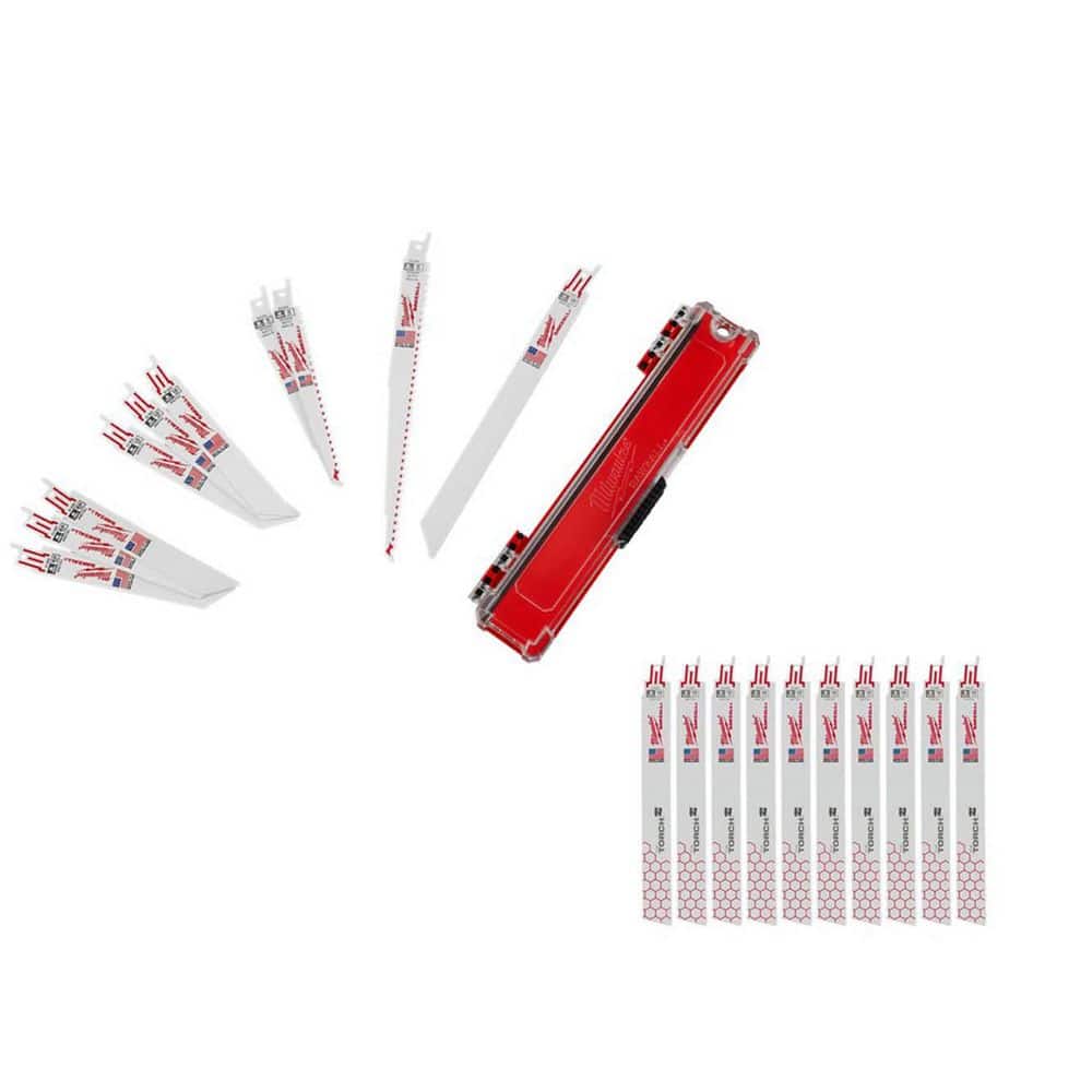 Milwaukee SAWZALL Wood and Metal Cutting Bi-Metal Recip Saw Blade Set ...