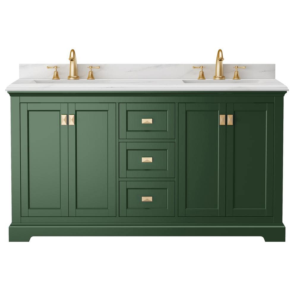HBEZON Aphrodite 60 in. W x 22 in. D x 33 in. H Freestanding Bath ...