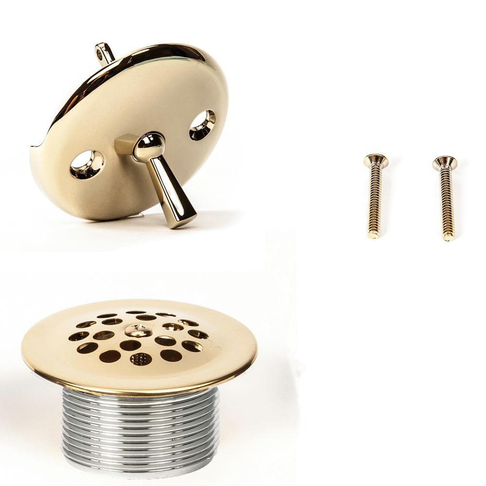 PF WaterWorks Trip Lever Tub Drain Trim Kit PB PF0972-PB - The Home Depot