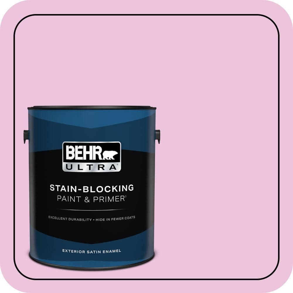 BEHR ULTRA 1 gal. #680A-2 Sugar Sweet Satin Enamel Exterior Paint ...