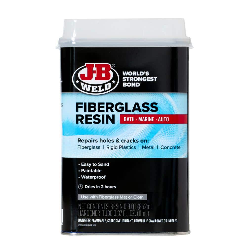 J-B Weld FIBERGLASS RESIN 1 QUART 40122 - The Home Depot