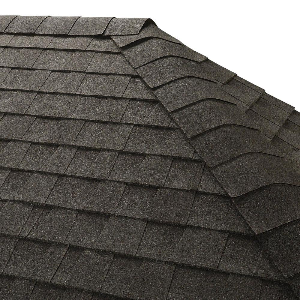 GAF Seal-A-Ridge AS Charcoal Impact-Resistant Hip and Ridge Cap ...