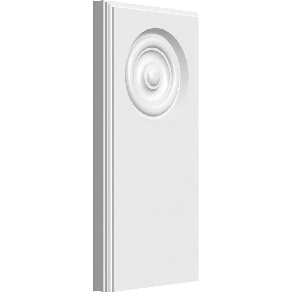 Ekena Millwork 3/4 in. x 5 in. x 10 in. PVC Standard Foster Bullseye ...