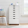 StyleWell Craft White Tall 7-Drawer Storage Cart CRF-009-WH - The Home ...