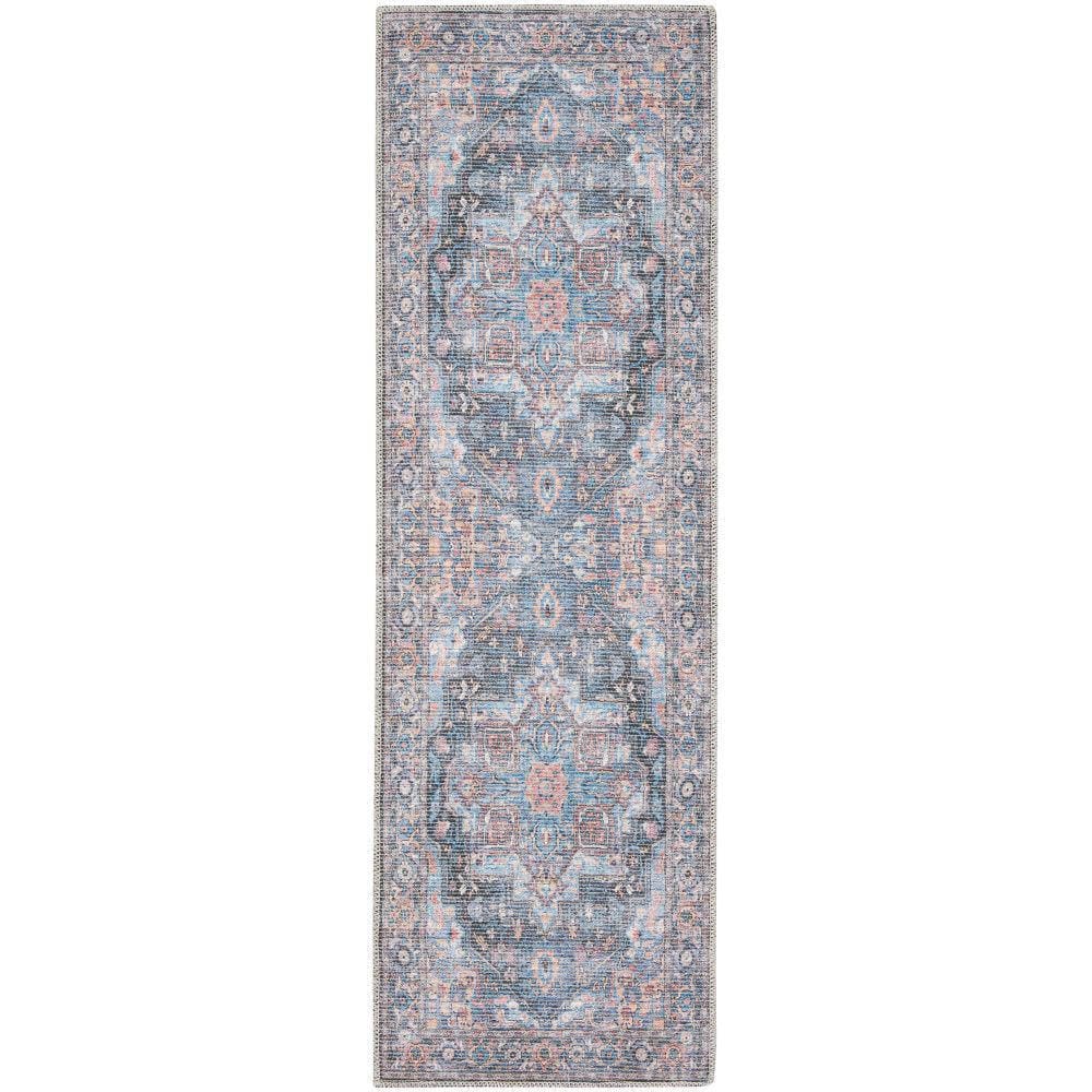 57 GRAND BY NICOLE CURTIS 57 Grand Machine Washable Light Blue Multi 2 ...