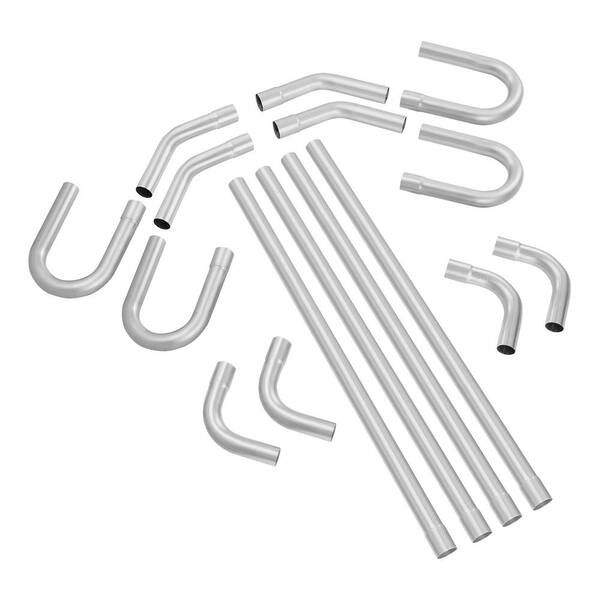 VEVOR Universal Exhaust Kit 2 in. x 3.94 ft. Carbon Steel Push Fit ...
