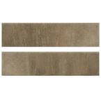 MSI Nyon Gray Bullnose 3 in. x 24 in. Glossy Porcelain Wall Tile (20 ...