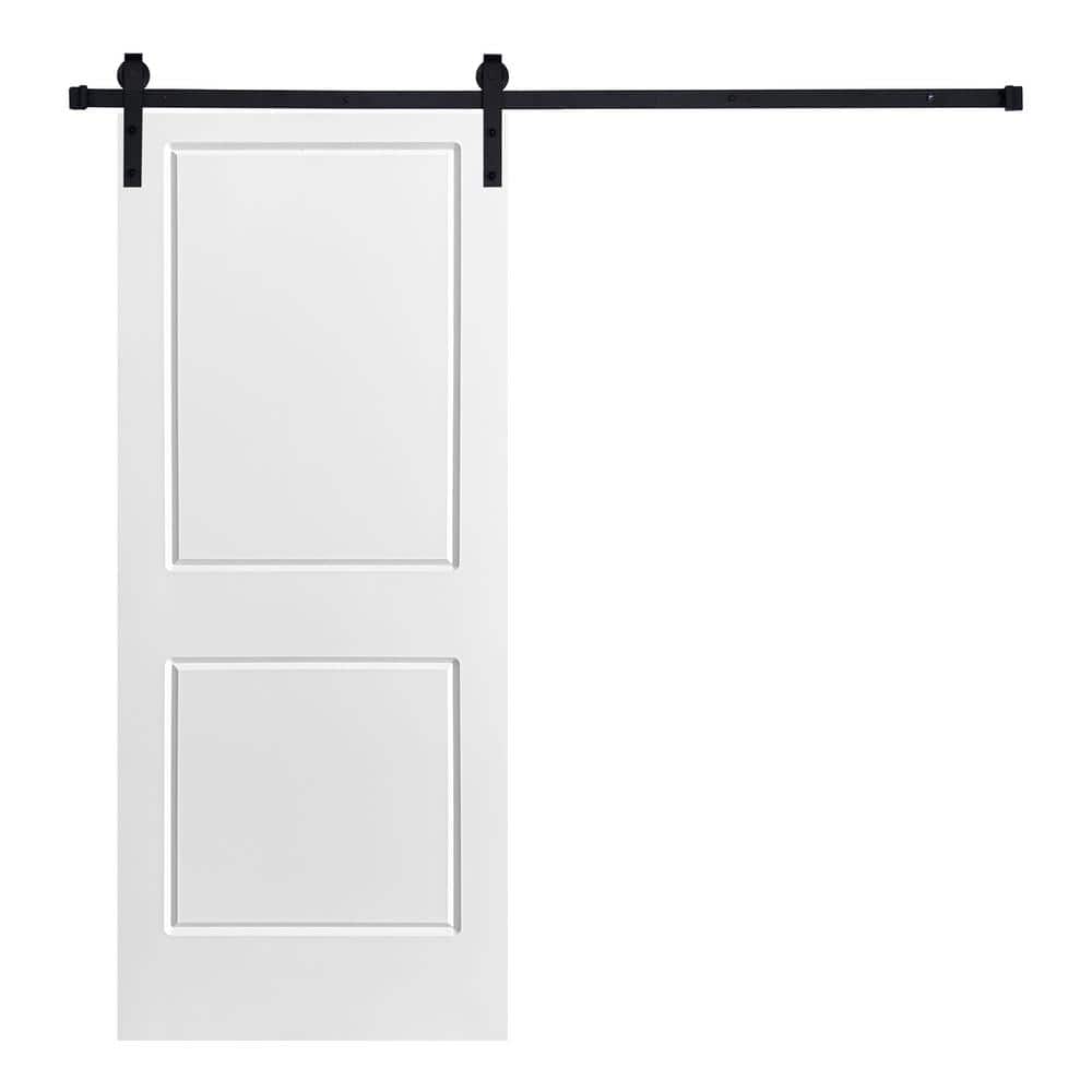 AIOPOP HOME Modern 2-Panel Designed 84 in. x 32 in. MDF Panel White ...