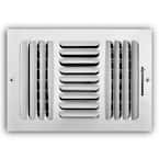 Everbilt 15 in. 3-Way Steel Baseboard Diffuser Supply in White E115SW ...