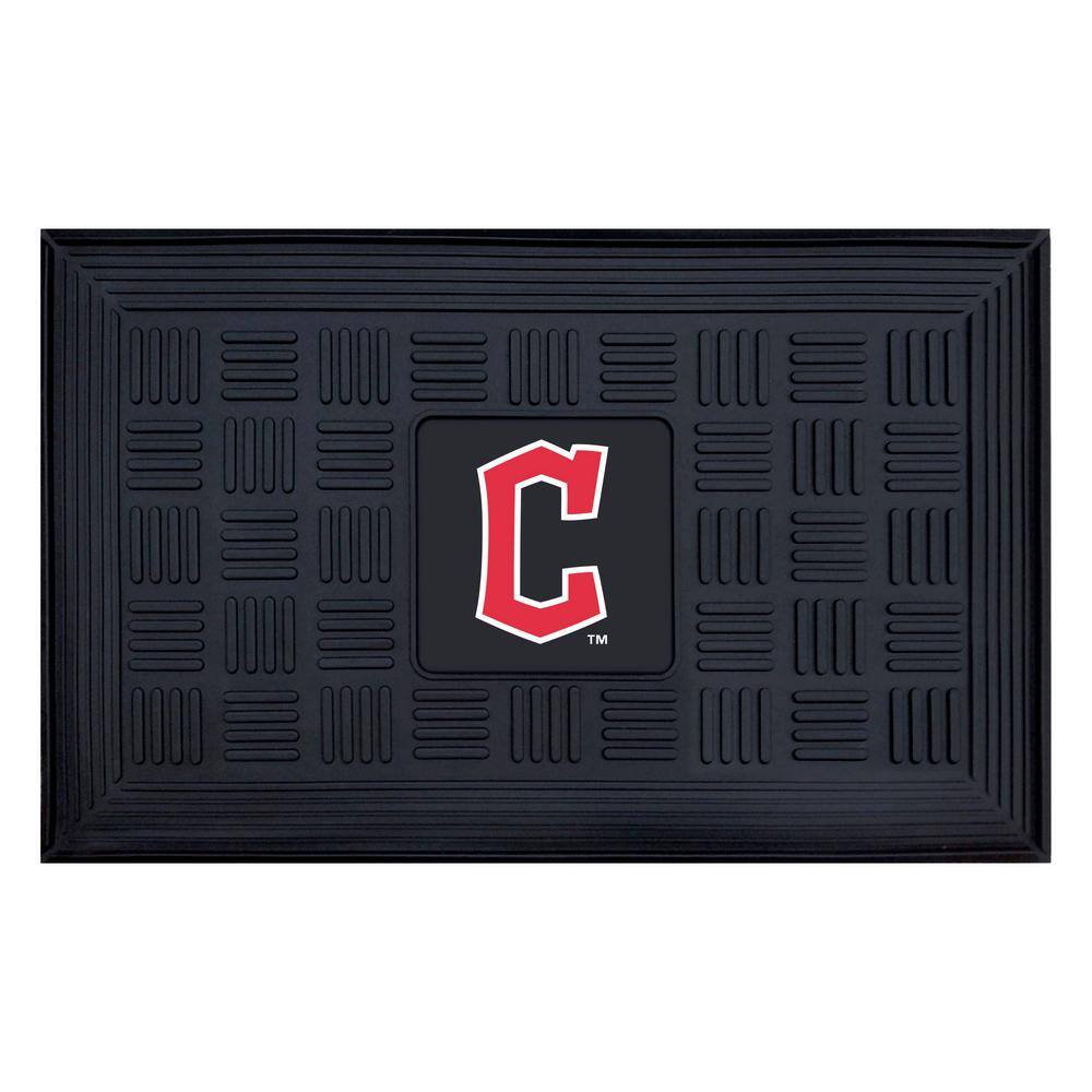 FANMATS MLB Cleveland Guardians Black 19 in. x 30 in. Vinyl Indoor ...