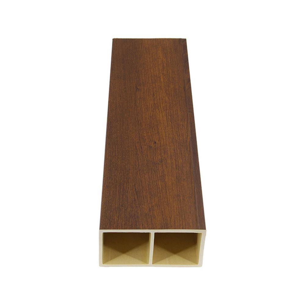 Ejoy 4 in. W x 105 in. L x 2 in. Thick Natural ChestNut WPC Composite ...