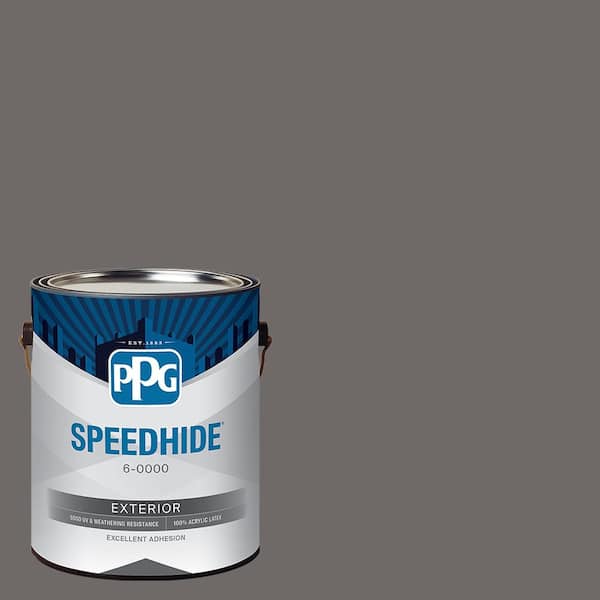 SPEEDHIDE 1 gal. PPG1002-6 Gibraltar Gray Flat Exterior Paint PPG1002 ...