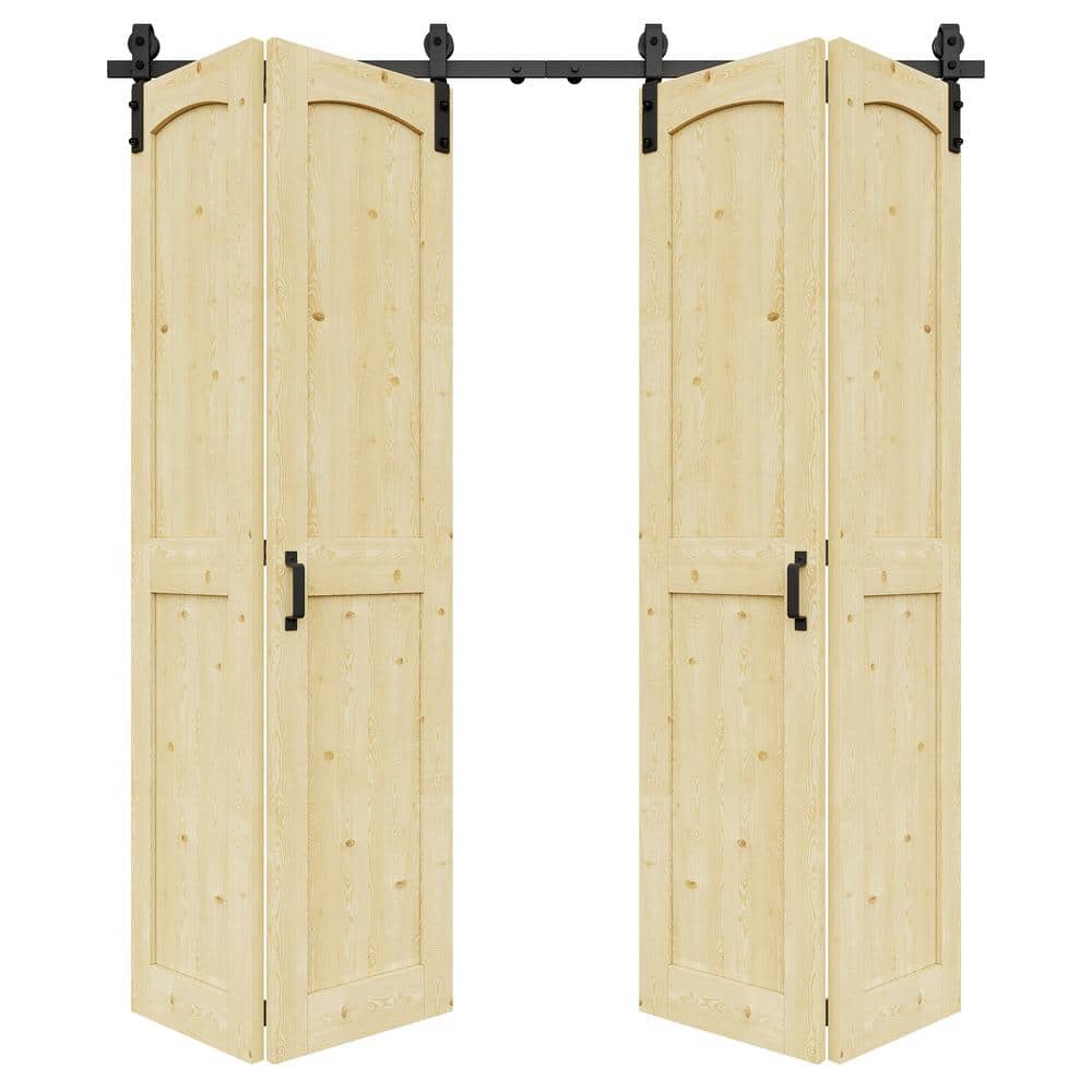 ARK DESIGN 72 in. x 84 in. Arch Panel H Style Solid Core Unfinished ...