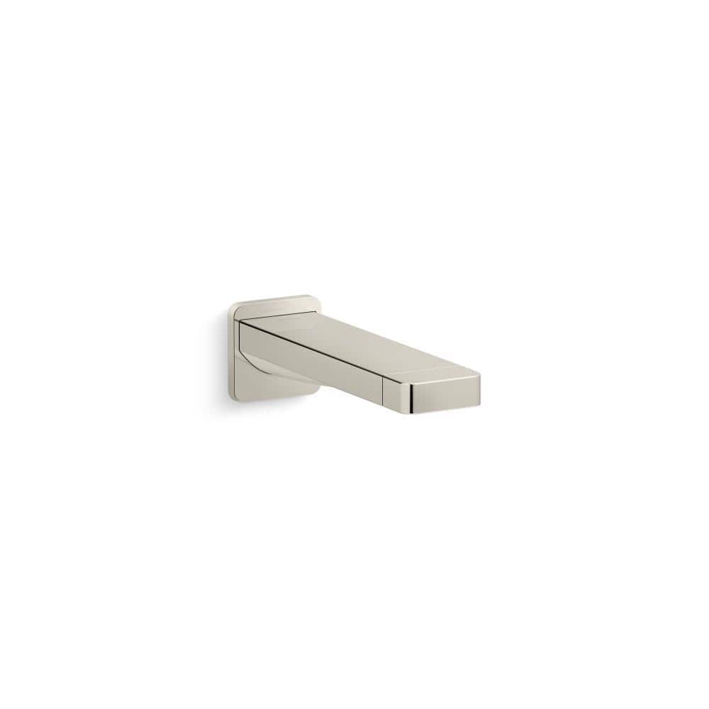 KOHLER Parallel Wall-Mount Bath Spout in Vibrant Polished Nickel 23510 ...