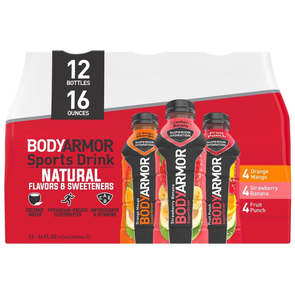 BODYARMOR 16 oz. Body armor variyati (12-pack) 850009942418 - The Home ...