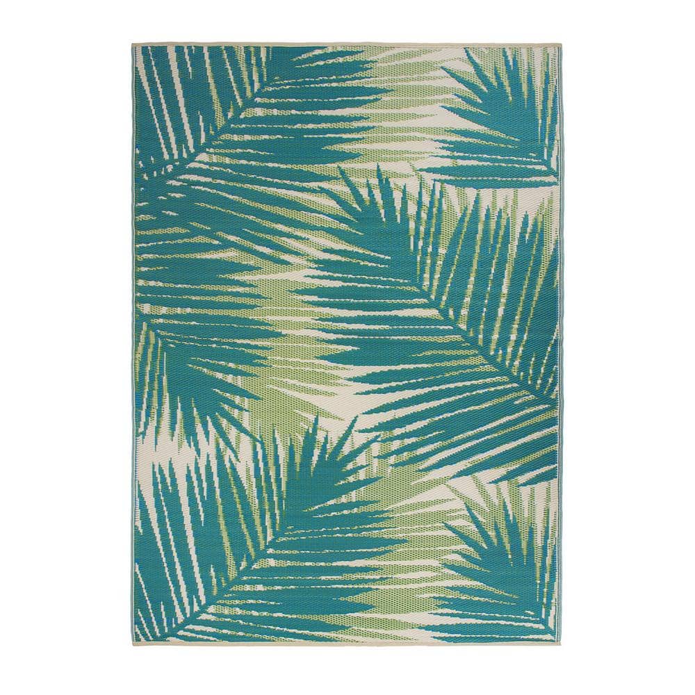 World Rug Gallery Hawaii Green 8 ft. x 10 ft. Tropical Floral ...