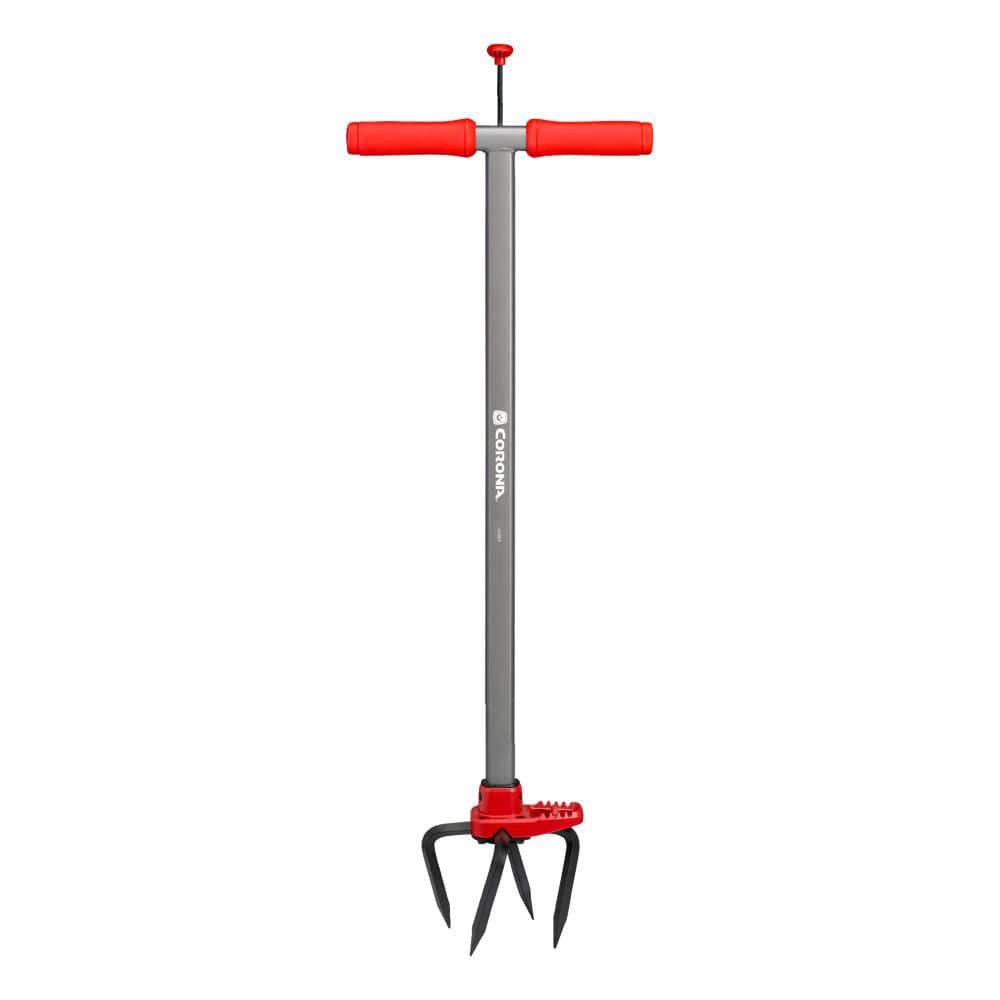 Corona MAX SoilRIPPER 6 in. Steel Tines with Red Comfort Grip Soil ...