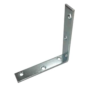 Prime-Line Corner Bracket 1 in. Steel Construction Brass-Plated L-Angle ...