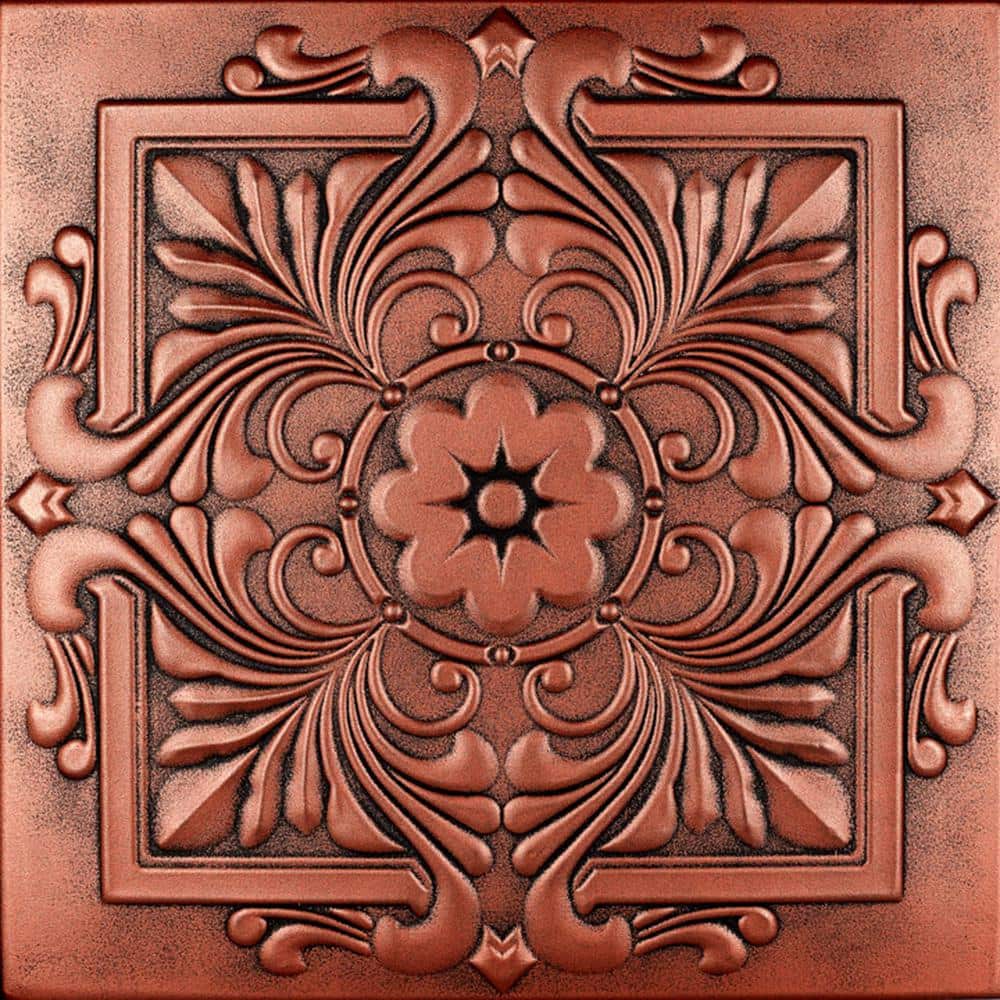 Reviews for A La Maison Ceilings Victorian Antique Copper 1.6 ft. x 1.6 ...