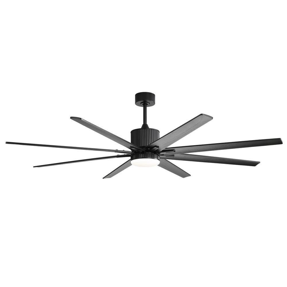 CACI Mall 76 in. Smart Indoor/Outdoor Dimmable LED Ceiling Fan with ...