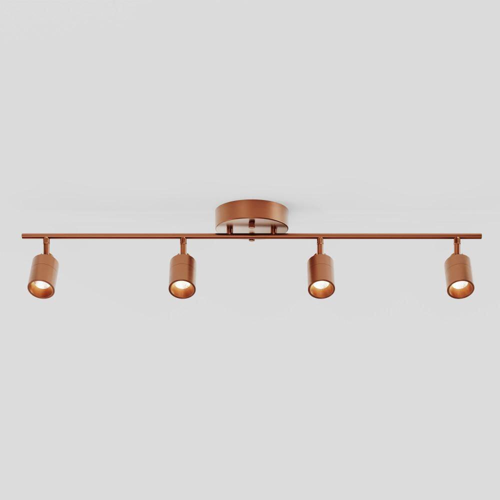 Vidalite Shura Brushed Copper Integrated LED Fixed Track Light ...