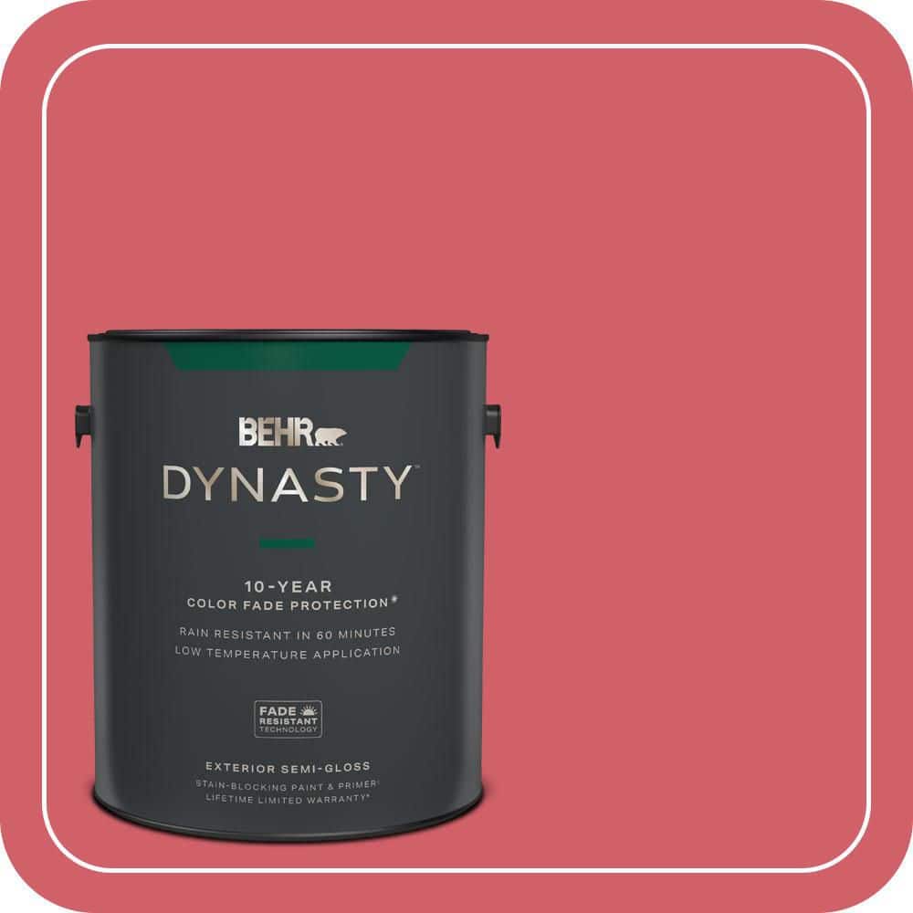 BEHR DYNASTY 1 gal. #140B-6 Italiano Rose Semi-Gloss Exterior Stain ...
