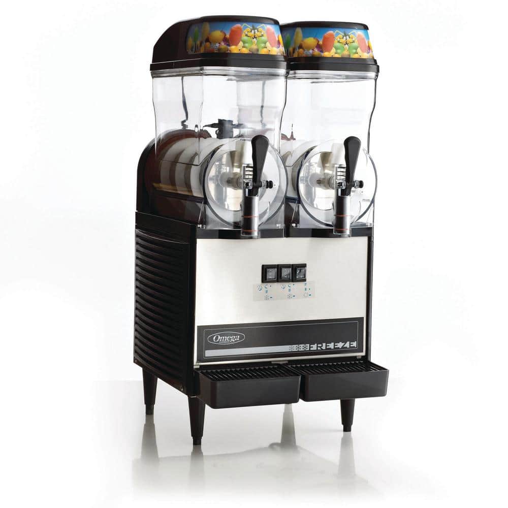Omega Black Stainless Steel Frozen Double Chamber Granita Machine OFS20 ...