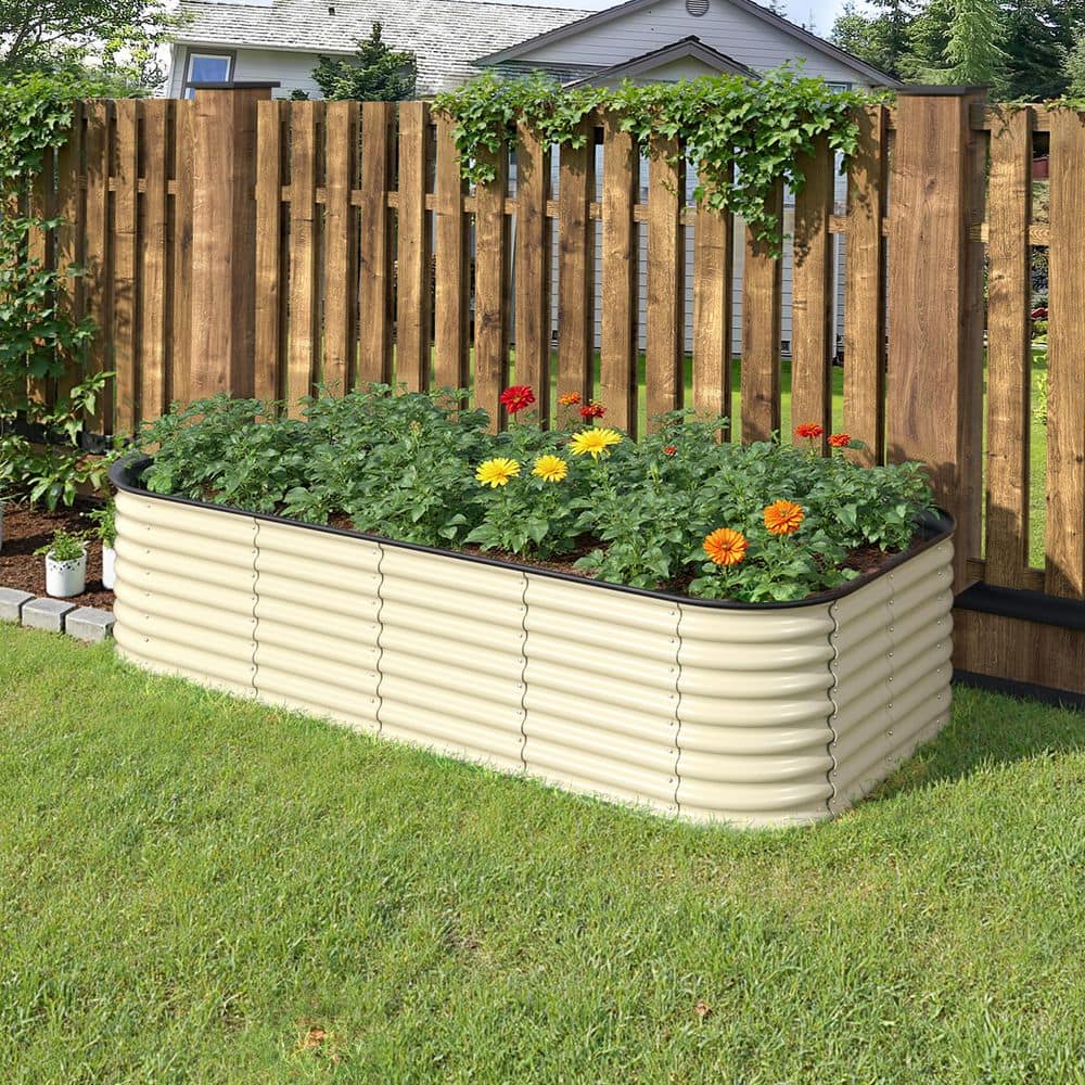 Reviews for VEIKOUS 8 ft. x 4 ft. x 2 ft. Galvanized Steel Raised ...