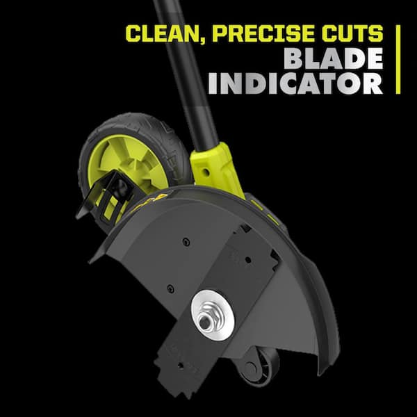 RYOBI ONE+ HP 18V Brushless Edger with 4.0 Ah Battery and Charger P2312 ...