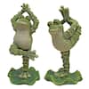 Design Toscano Boogie Down Dancing Frog Statue Set (2-Piece) QM920894 ...