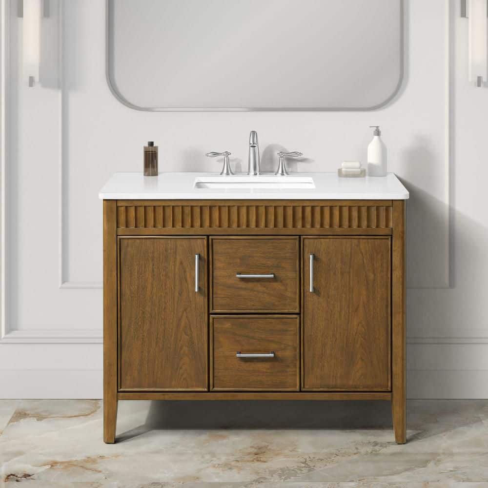 OVE Decors Juliette 42 in. Single Sink Freestanding Warm Walnut Bath ...